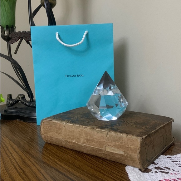 Tiffany & Co. | Art | Tiffany Co Signed Crystal Diamond Shaped ...